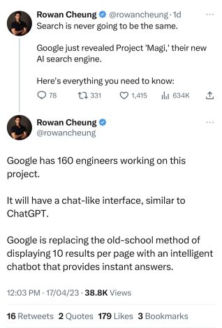 Blog | Introducing Google’s Project Magi: The Future of Search | SunArc ...